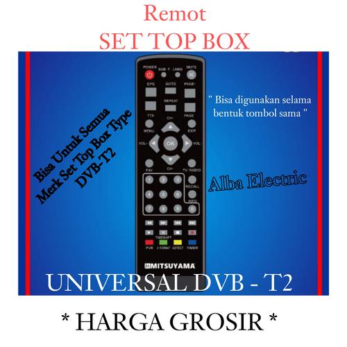 Jual Remote Set Top Box Universal DVB - T2 Remot STB Semua Merk TV Digital - Remot - Jakarta ...