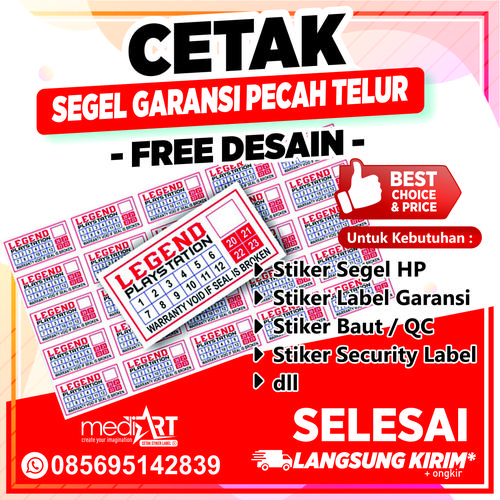 Jual Stiker Pecah Telur | Stiker Segel Pecah Telur, Security Label ...