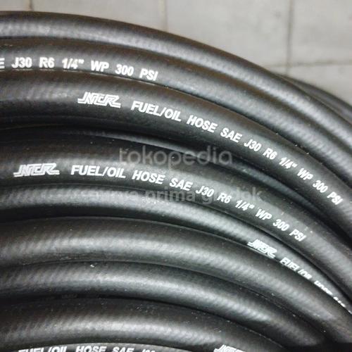 Jual SELANG NCR FUEL/OIL HOSE SAE J30 R6 ID 1/4" WP 300 PSI 1 ROLL ...