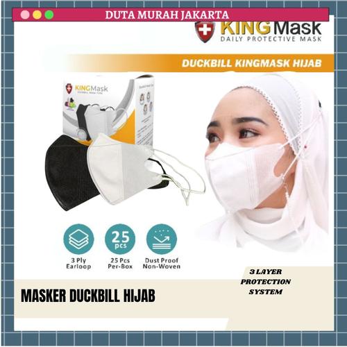 Jual Masker Duckbill Headloop Hijab Garis 1 Box Isi 25 Pcs - FM Hijab ...