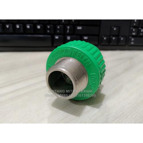 Jual SOK DRAT LUAR PPR RUCIKA 1" INCH GREEN MALE THREAD JOINT SDL 32 MM ...