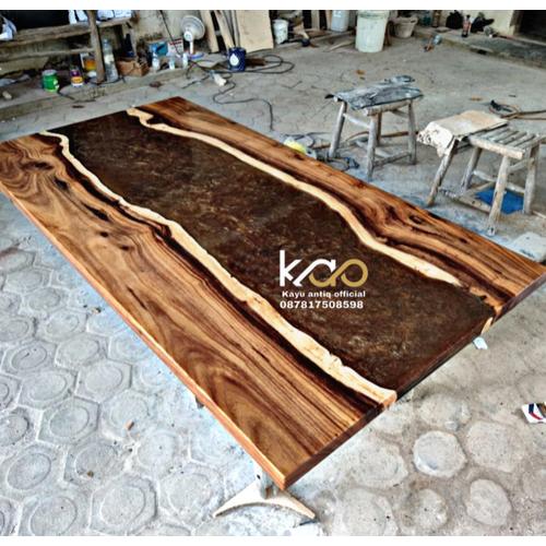 Jual Meja resin kayu trembesi solid meja makan meja tamu - Kab. Jepara ...
