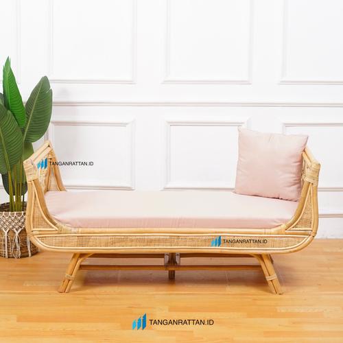 Jual Sofa Rotan Minimalis Bench Santai - Cream, Rotan Hitam - Kab ...