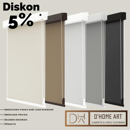 Jual Roller Blind Shinichi Tirai Kain Jendela Folding Motif 82XX ...