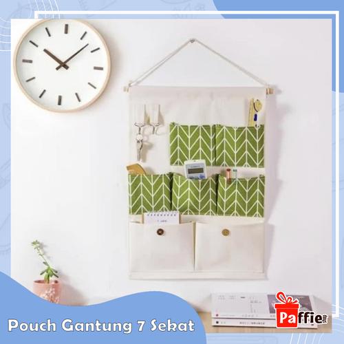 Jual Pouch Gantung 7 Sekat Hanging Organizer Storage Bag Rak Dinding ...