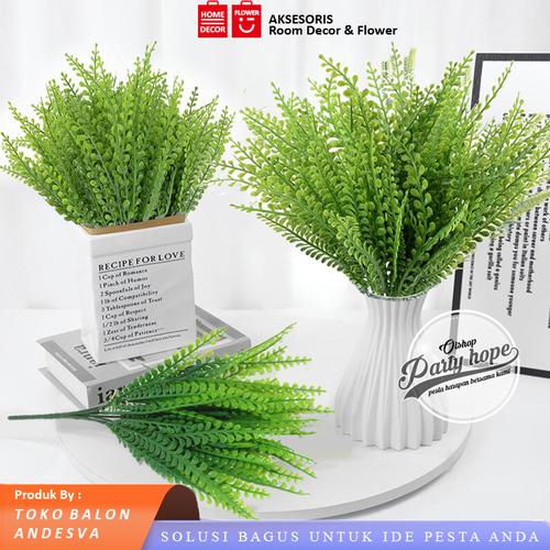 Jual tanaman pakis artifical / tanaman hias bunga plastik daun pakis ...