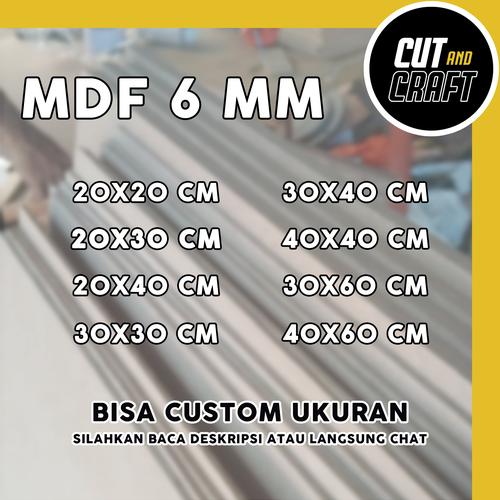 Jual MDF / PAPAN MDF 6MM Segala ukuran Bisa custom - Custom - Kota ...