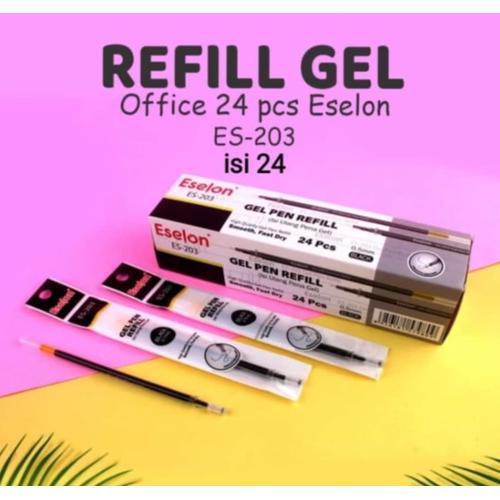 Jual (20pc) REFILL TINTA PULPEN CAIR HITAM / REFIL ISI ULANG PEN GEL ...
