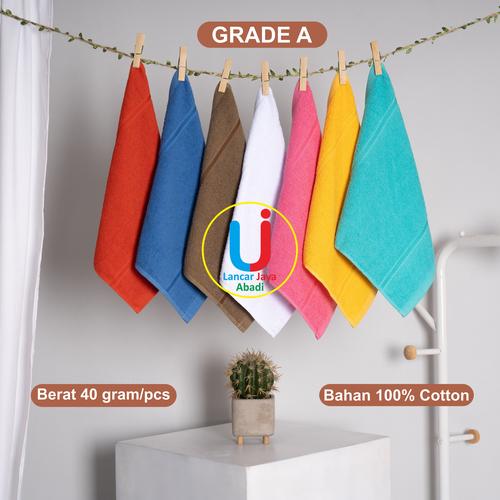 Jual Handuk Mutia Polos 30x30 - Biru - Kota Bandung - Berkat Lancar ...