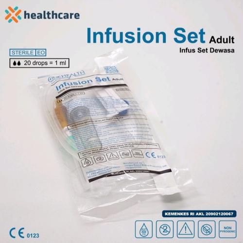 Jual Infusion Set Adult Standart Type Macro Gea / Selang Infus Set ...