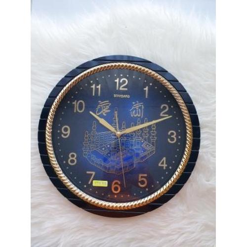 Jual JAM DINDING BULAT MOTIF KALIGRAFI MERK STANDARD TIPE 454 - Jakarta ...