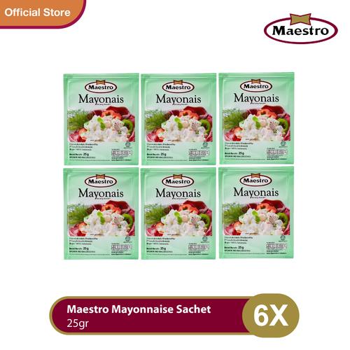 Promo Maestro Mayonnaise Sachet 25g - isi 6 - - Lasallefood | Tokopedia