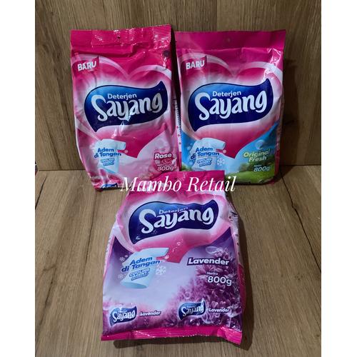 Jual Detergent Sayang Powder 800gr | Deterjen Bubuk SAYANG Bag 800gr ...