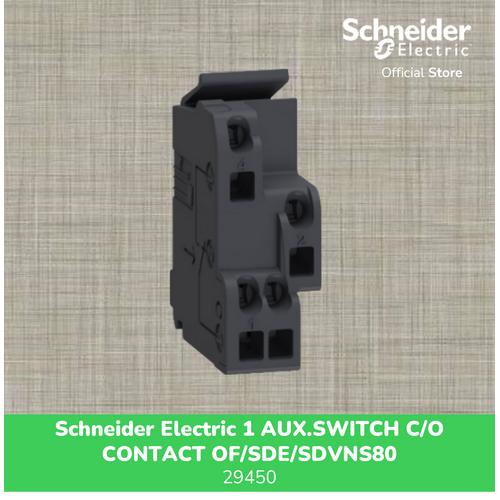 Promo Schneider Electric 1 AUX.SWITCH C/O CONTACT OF/SDE/SDVNS80-29450 ...