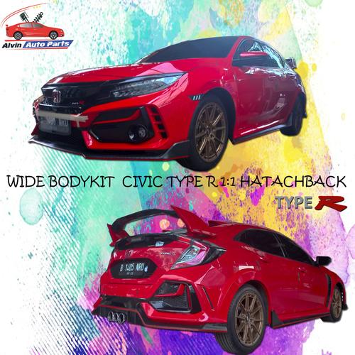 Jual WIDE BODY KIT CIVIC TYPE R 1:1 - HATCHBACK 2016-2021 - Jakarta ...