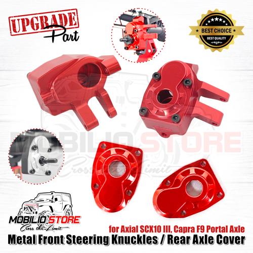 Jual Upgrade Metal Front Steering Knuckles Axle Cover for Axial SCX10 ...