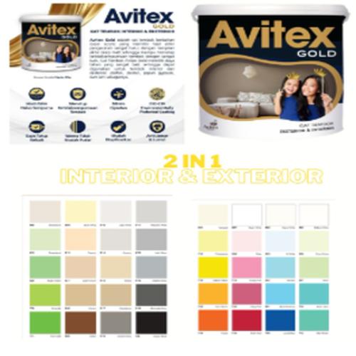Jual Avitex gold cat tembok interior & eksterior kemasan 5kg - Kota ...