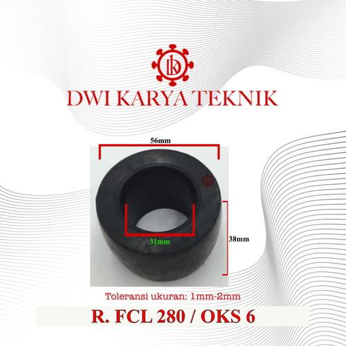 Promo 100%NBR KARET FCL 280 F6 KARET F6 fcl6 #6 rubber coupling FCL ...