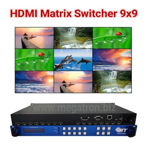 Jual 4K HDMI Matrix Switcher 9x9 (9 input - 9 output) - support WEB ...