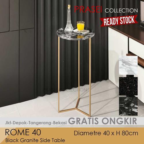 Jual ROME 40 HG - Modern Black SideTable Meja Sudut Meja Hias Pojok ...