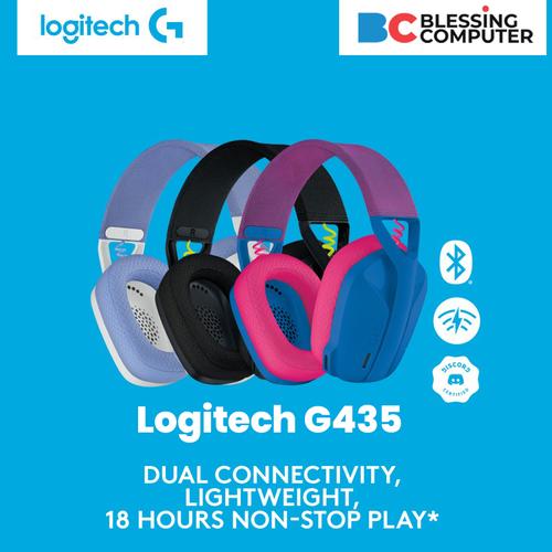 Jual Logitech G435 Lightspeed Wireless Gaming Headset Ultra Light ...