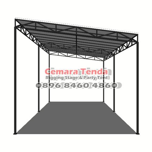 Jual Tenda pesta model datar | Tenda lingkungan super premium ukuran ...