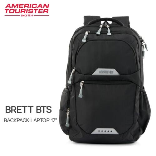 Jual AMERICAN TOURISTER BRETT BTS BACKPACK LAPTOP 17" ORIGINAL - BLACK ...