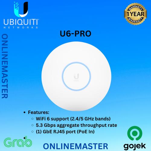 Jual UBIQUITI UniFi 6 PRO Access Point WiFi 6 Pro U6-PRO - u6pro+POE ...