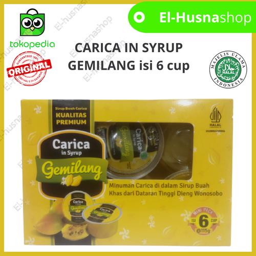 Jual Carica In Syrup Gemilang Minuman Sirup Buah Carica Isi 6 Cup Enak ...