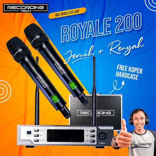 Jual MIC WIRELESS UHF RT ROYALE200 RECORDING TECH ROYALE 200 UTK ...