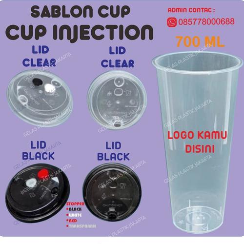 Jual SABLON CUP PLASTIK INJECT 700ML /CUP INJECTION 22 OZ - Jakarta ...