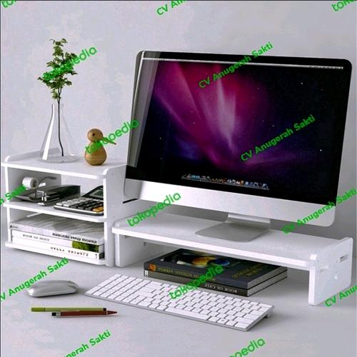 Jual Meja Alas Tatakan Peninggi Pc Monitor Komputer Stand Dudukan ...