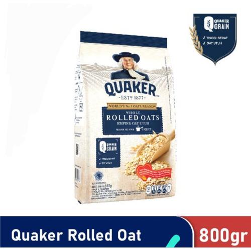 Jual Quaker Instant Oatmeal 1200 gr Merah 1,2 kg - Rolled Oat 800g ...