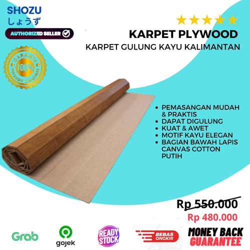 Jual Tikar Kayu Karpet Plywood Kayu Coklat Gulung Kalimantan 120X200 ...