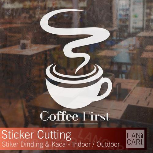 Promo Stiker Kaca Dinding Coffee Shop Wall Sticker Dekorasi Dinding - S ...