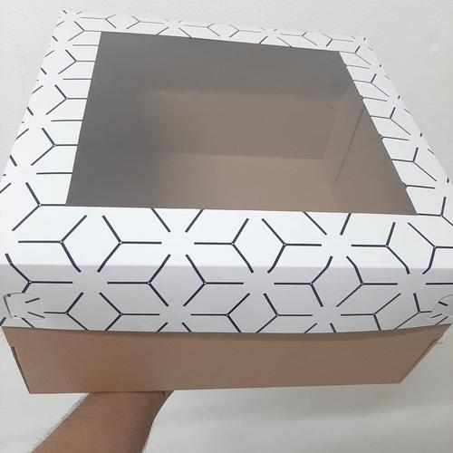 Jual box jendela kemasan kue bolu kardus mozaik tart packaging ukuran ...