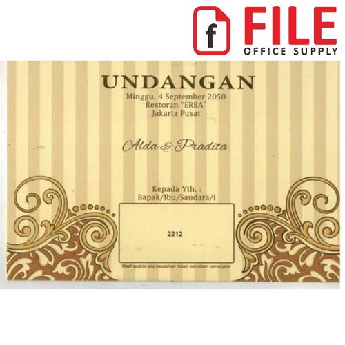 Jual Blangko Undangan Pernikahan Kosong Murah - ERBA 2212 - Kota ...