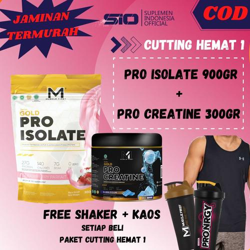 Jual PAKET CUTTING HEMAT Muscle First Pro Isolate 2lbs + Pro Creatine 300g - HONEY BANANA 2L ...