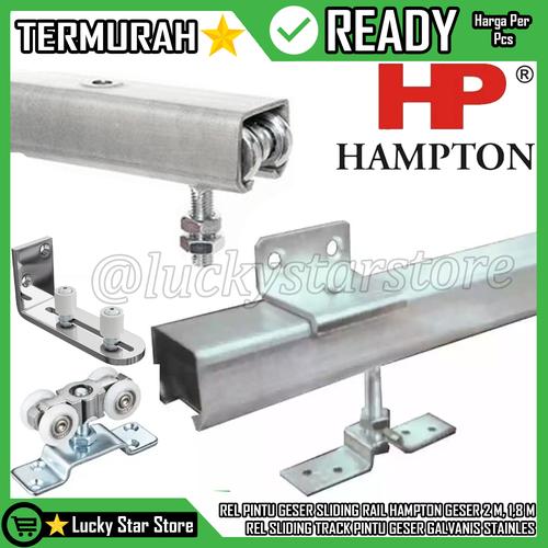 Jual REL PINTU GESER SLIDING RAIL HAMPTON GESER 2M 1,8 METER PINTU 90CM ...