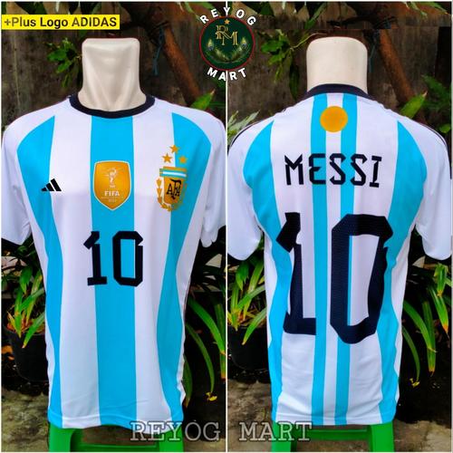 Jual JERSEY ARGENTINA CHAMPIONS 2022 WORLD CUP MESSI JUARA PILDUN ...