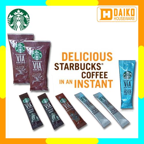 Promo Starbucks Via Ready Brew Sachet All Varian Rasa - Kopi Bubuk ...