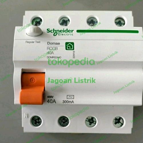 Jual RCCB ELCB Domae 3P+N 300mA 4P 40A Schneider Electric 11030 ...