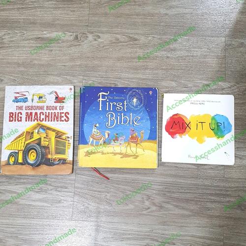 Jual Usborne Big book of Machines First Bible Mix It Up ORIGINAL buku ...