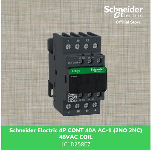 Promo Schneider Electric 4P CONT 40A AC-1 (2NO 2NC) 48VAC COIL ...
