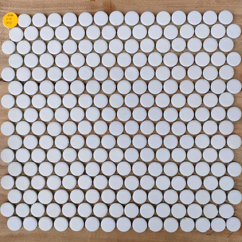 Jual Keramik Dinding Bulat Putih - Mosaic Mass Type PNR 1010 Matte ...