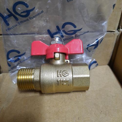 Jual ball valve/stop kran drat dalam drat luar kuningan 1/2" inch - Kota Bandung - tech teknik ...