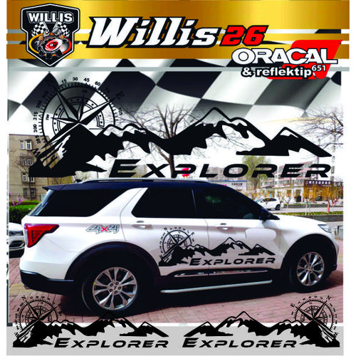 Jual Stiker Sticker Mobil Adventure Kompas Gunung Explorer Universal ...