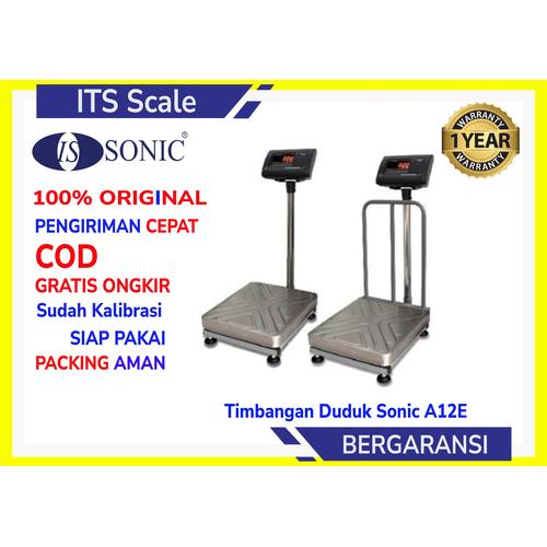 Jual Timbangan Duduk / Bench Scale Full Press Sonic A12E Uk.40x50cm - Kap. 60kgx10gr - Kota ...