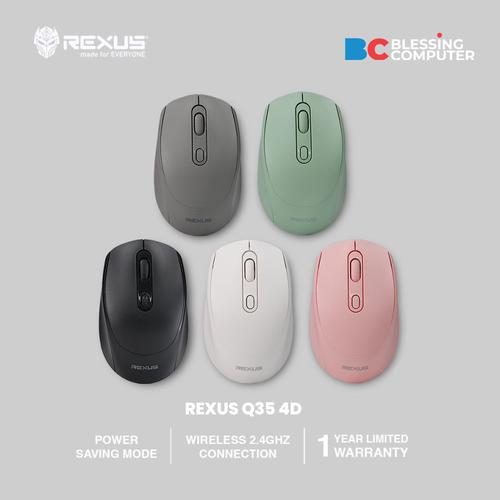 Jual Mouse Wireless REXUS Q35 4D - Black - Kota Denpasar - Blessing ...