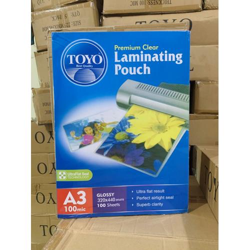 Jual PLASTIK LAMINATING UKURAN A3 TEBAL 100 MICRON SATUAN LEMBARAN ...